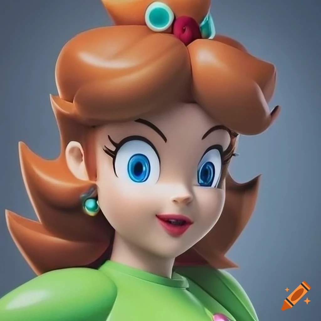 Beautiful Princess Daisy portrait morphs into Totally Spies on Craiyon
