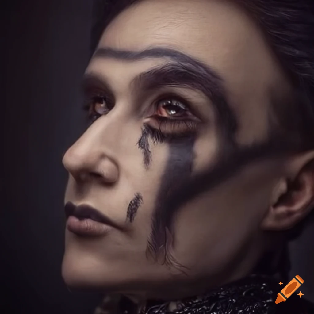 Gothic noble man in hyper realistic style
