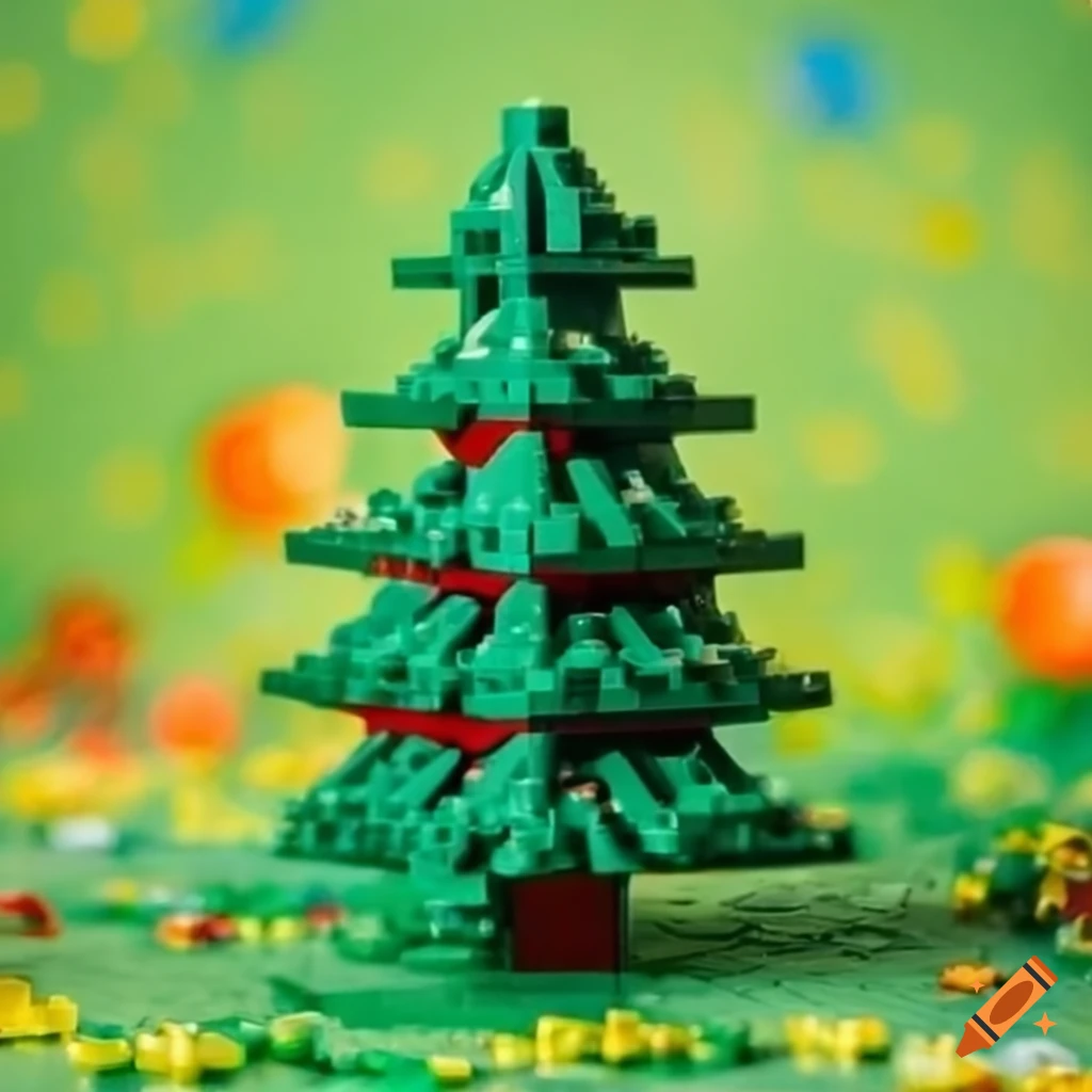 Lego christmas tree set in product photo