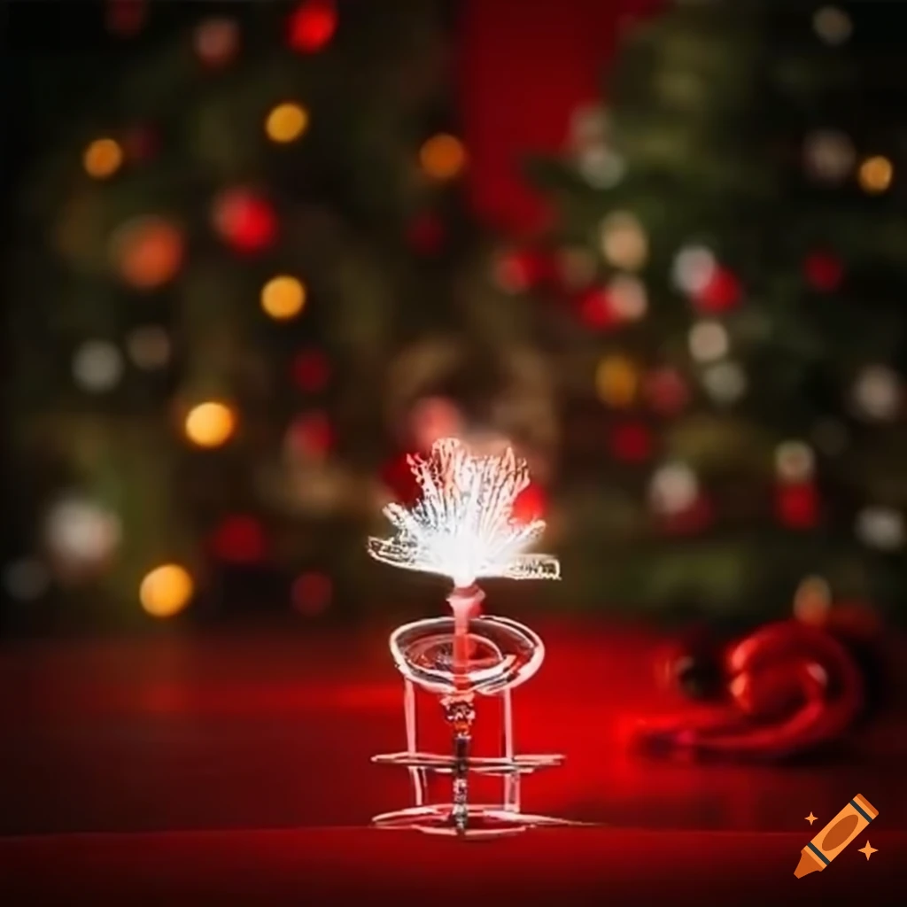 Fire protection sprinkler over christmas tree on Craiyon