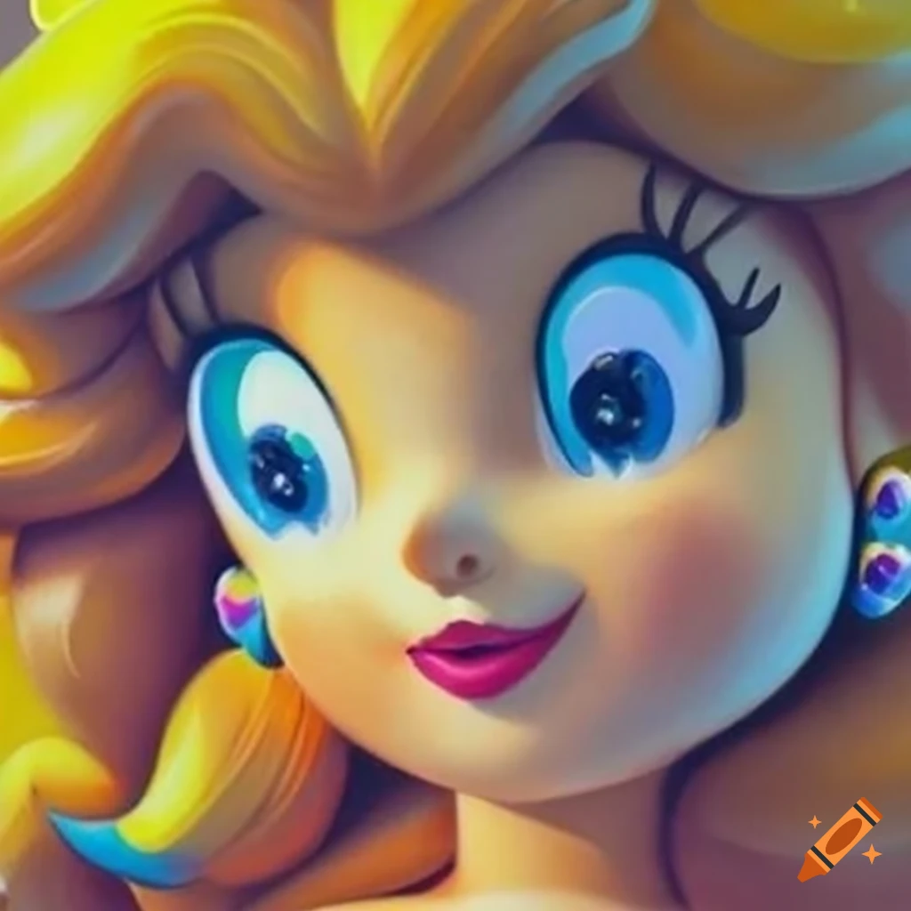 Portrait of princess daisy with high-resolution details