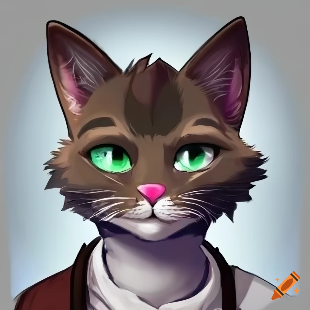 Cat furry avatar facing left