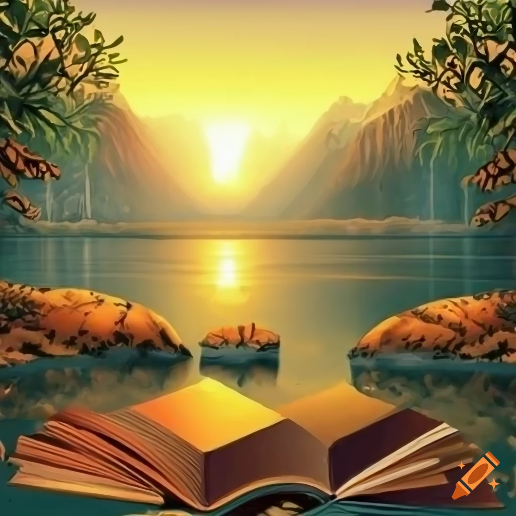 Landscapes for book covers on Craiyon