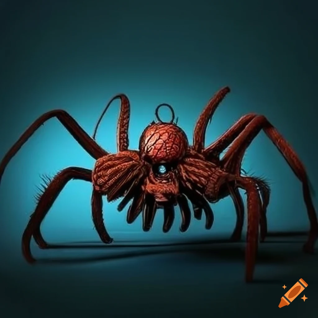 Artistic concept of cars made of spiders