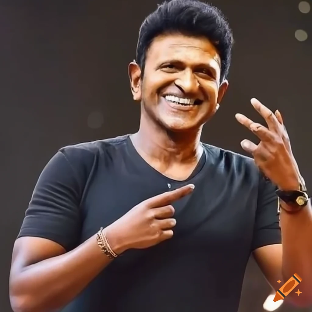 Kannada actor puneet rajkumar in a festive christmas portrait