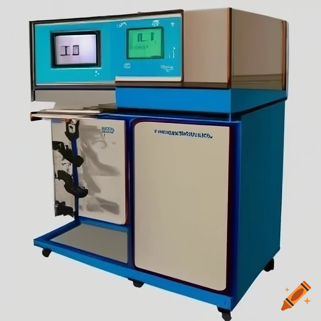 Paint mixing digital machine/computer with material slots and design ...