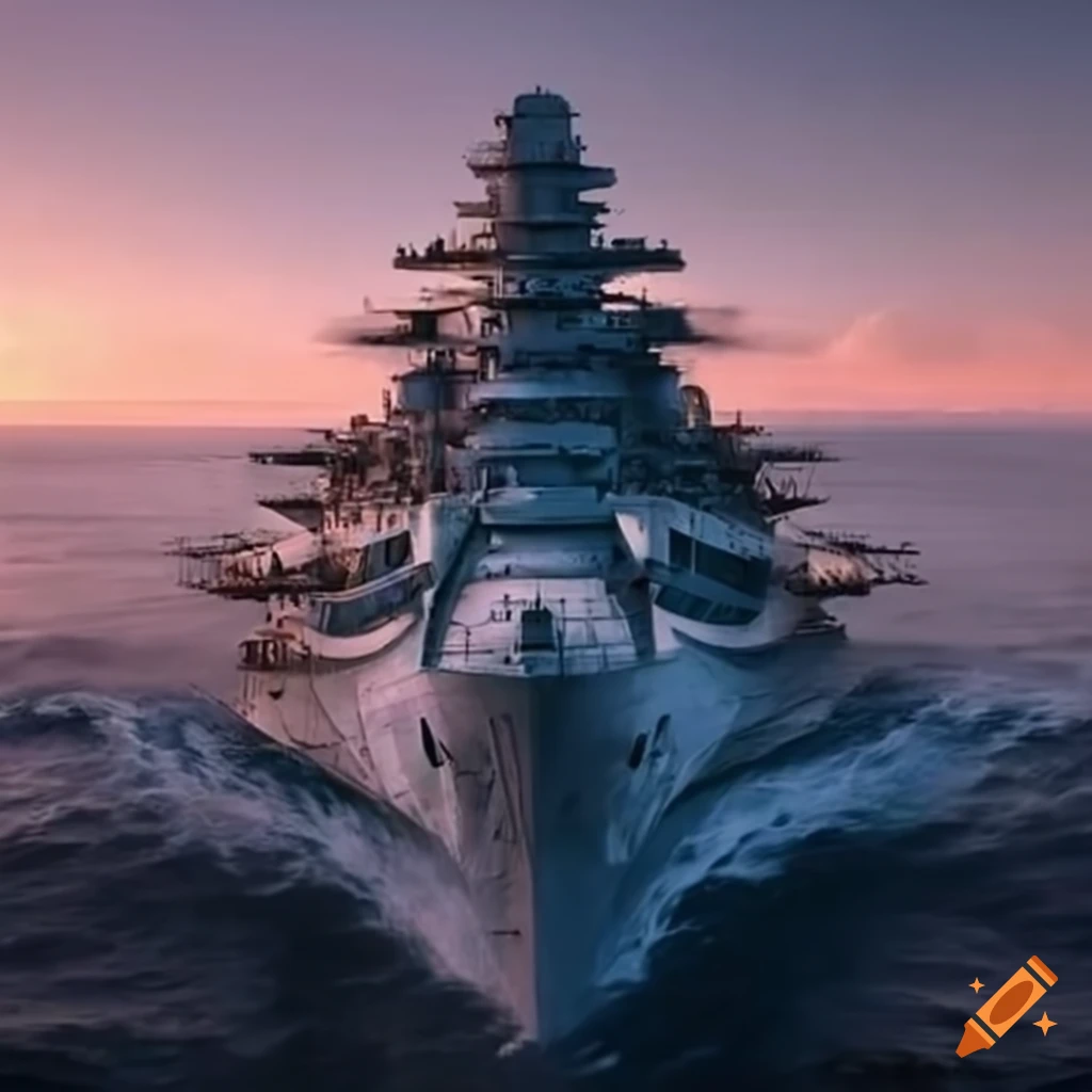 The most powerful battleship ever on Craiyon