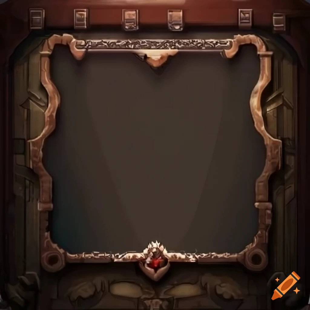 Rpg ui inventory border on Craiyon