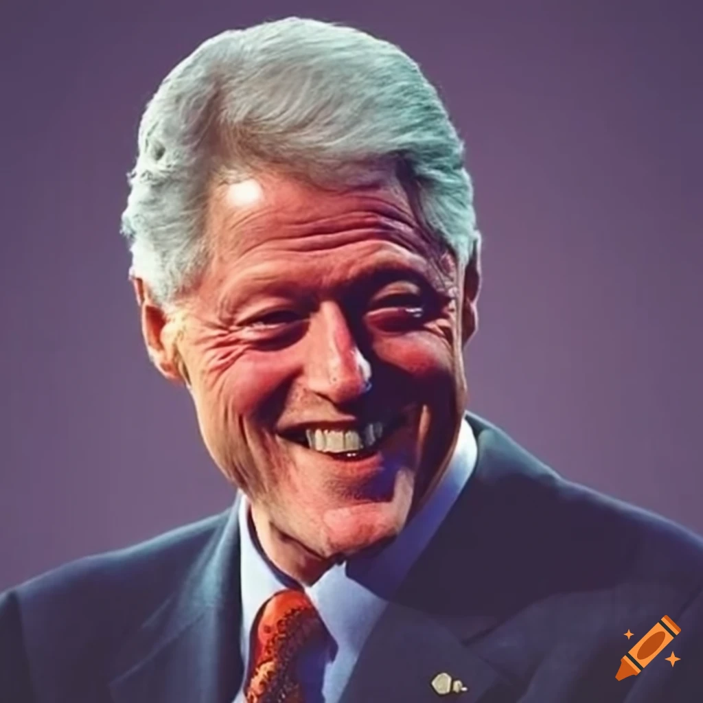 George bush and bill clinton smiling on Craiyon