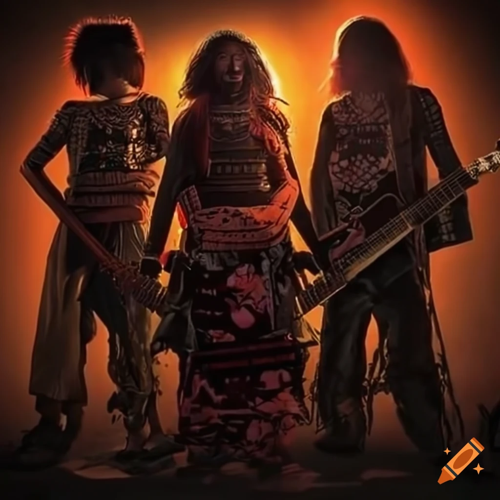 Geisha samurai rock band in post-apocalyptic setting