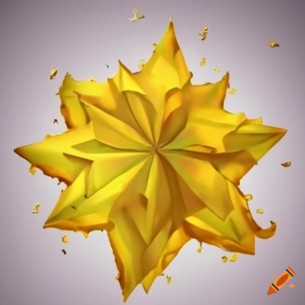 Fanciful yellow star illustration