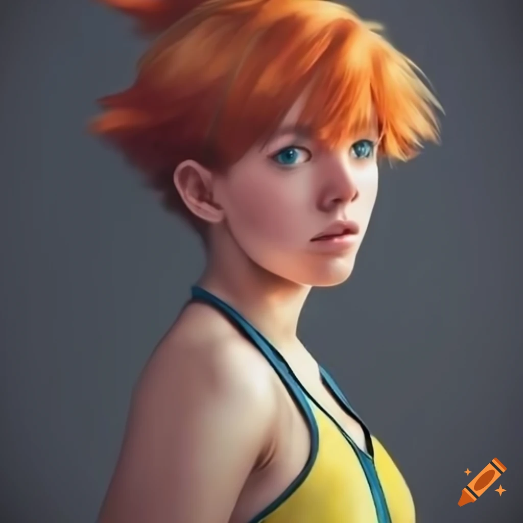 Realistic depiction of misty from pokemon
