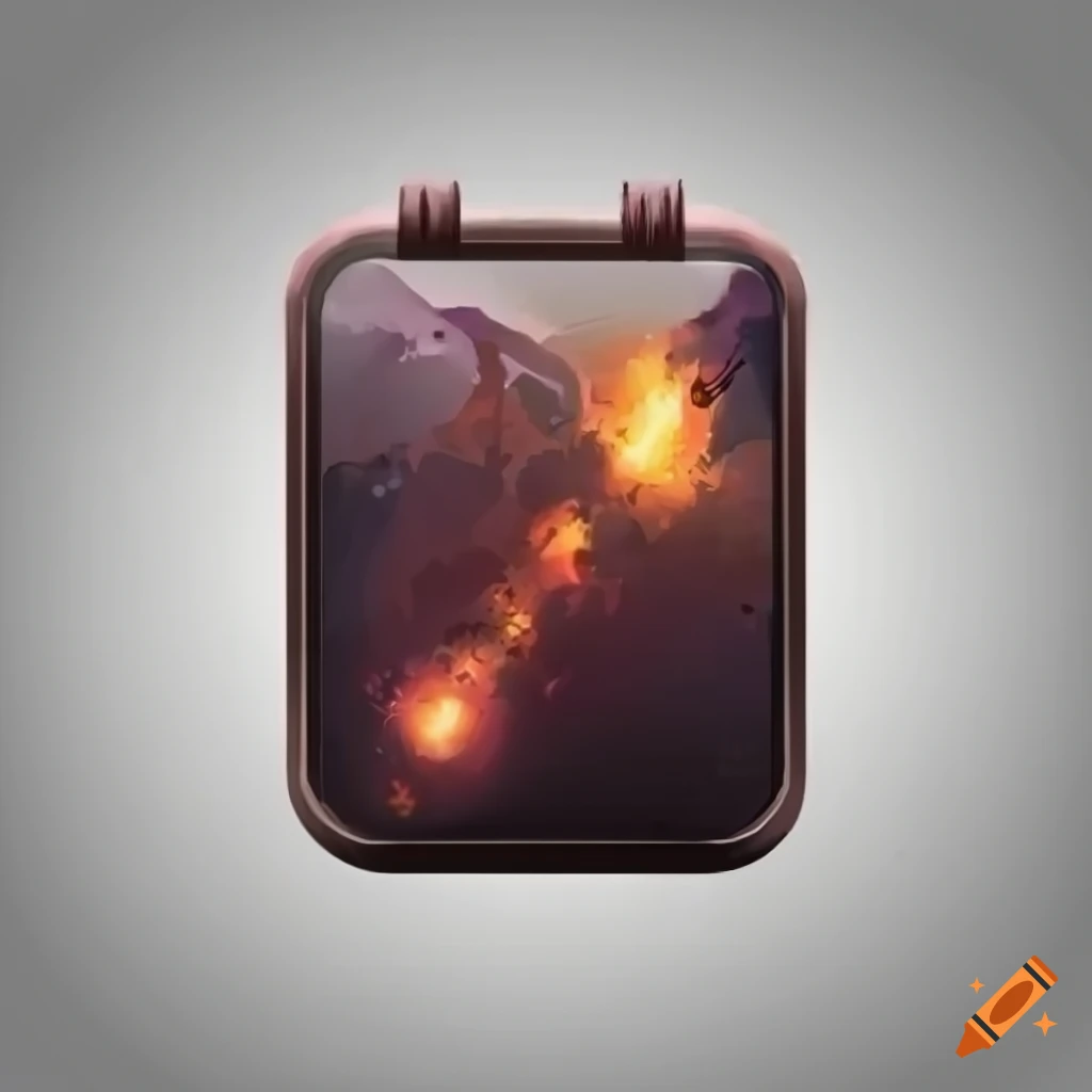 Rpg game ui rectangle menu button