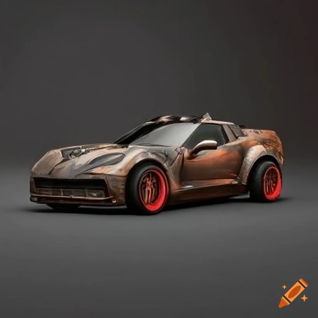 Chevrolet Corvette in post-apocalypse style on Craiyon