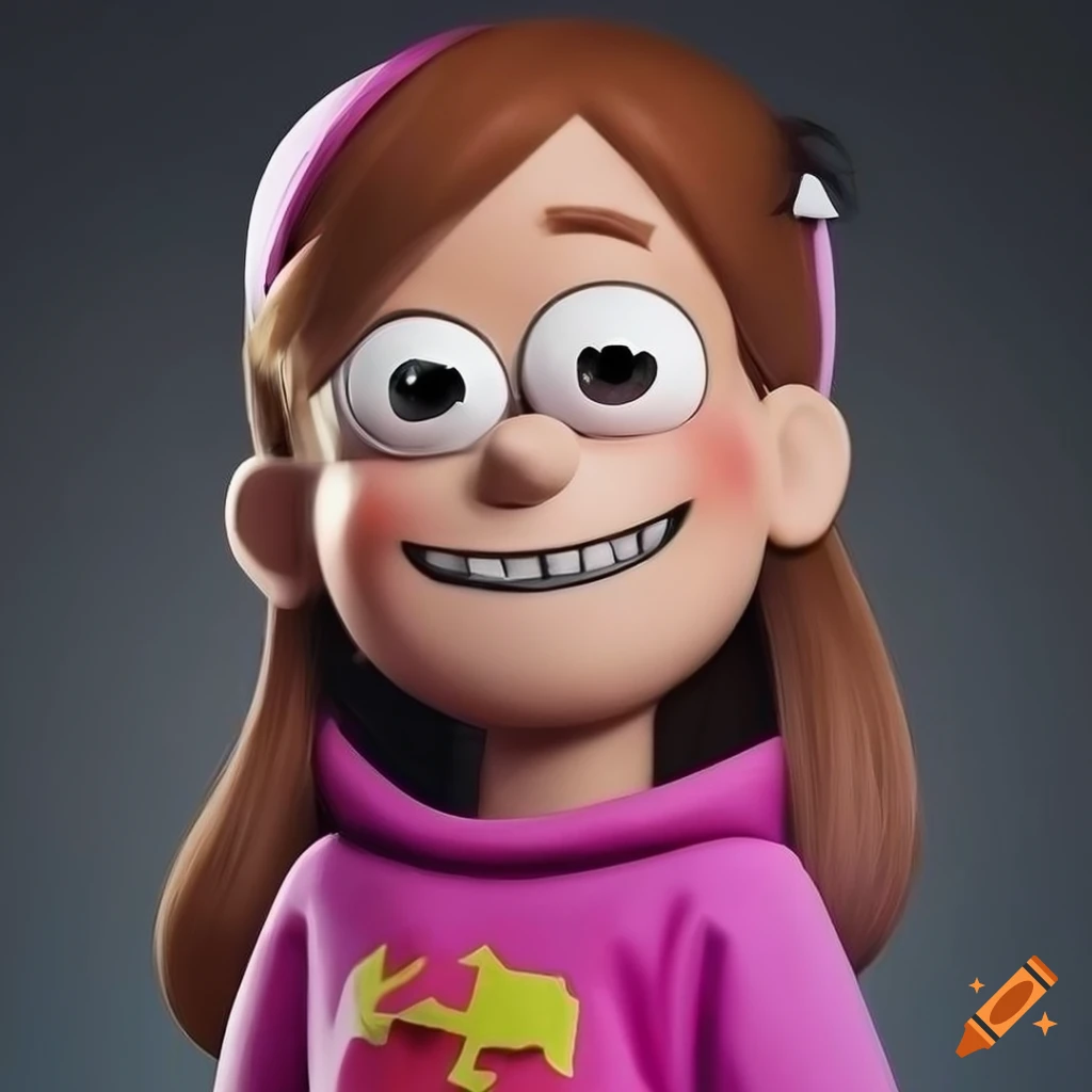 Portrait Of Mabel Pines Morphing Into Anya Forger