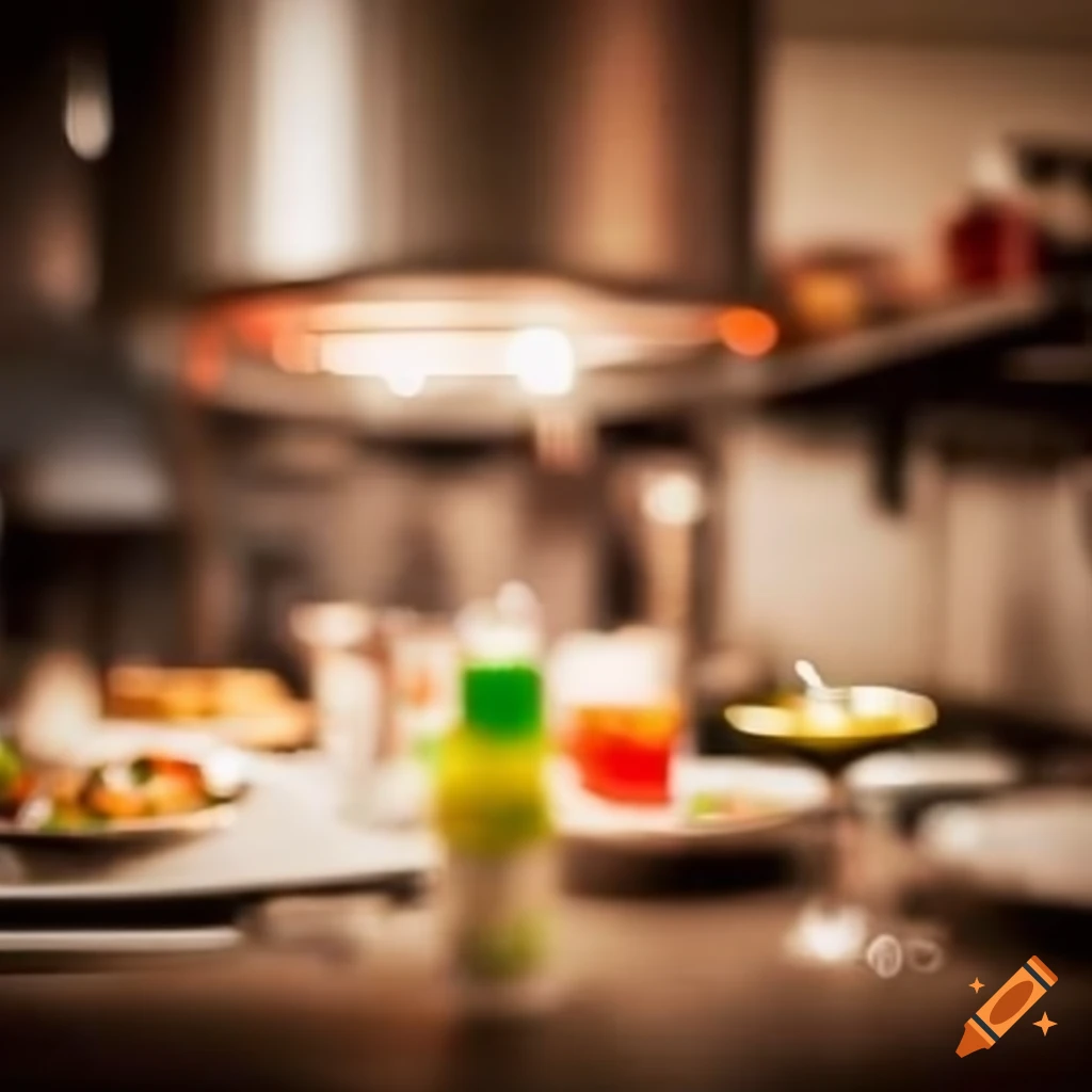 Restaurant kitchen with no people
