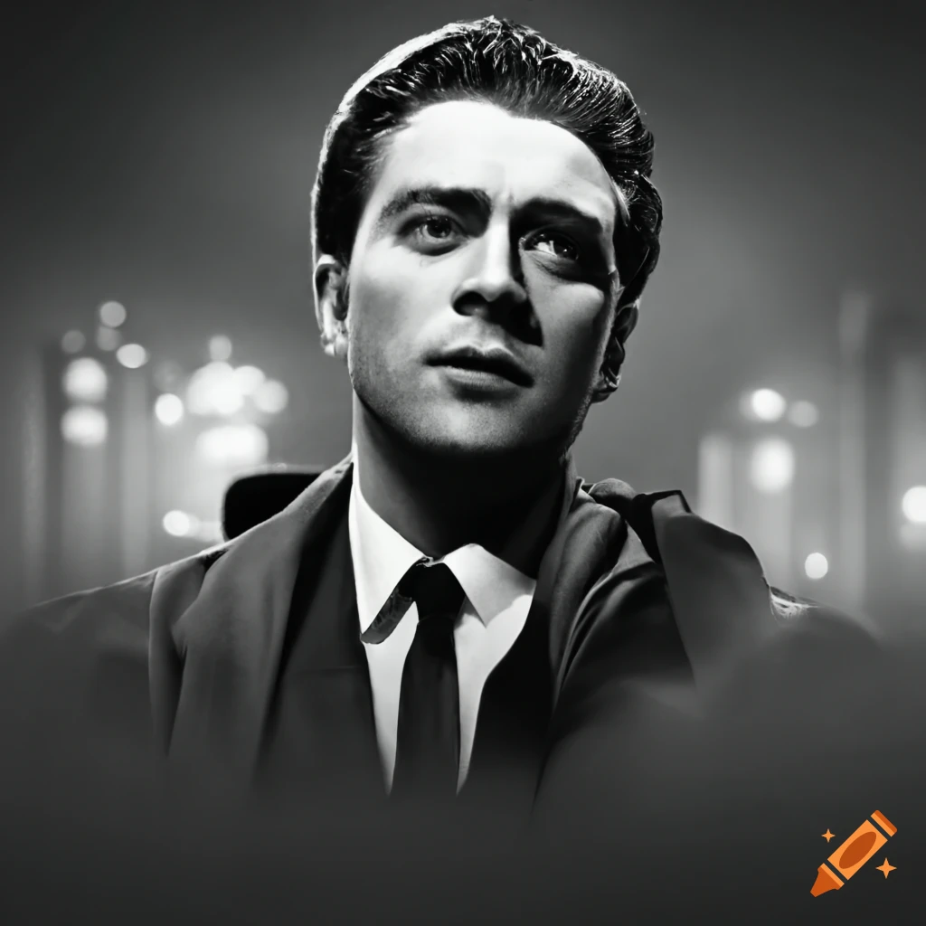 Black and white movie poster featuring richard burton as a menacing ...