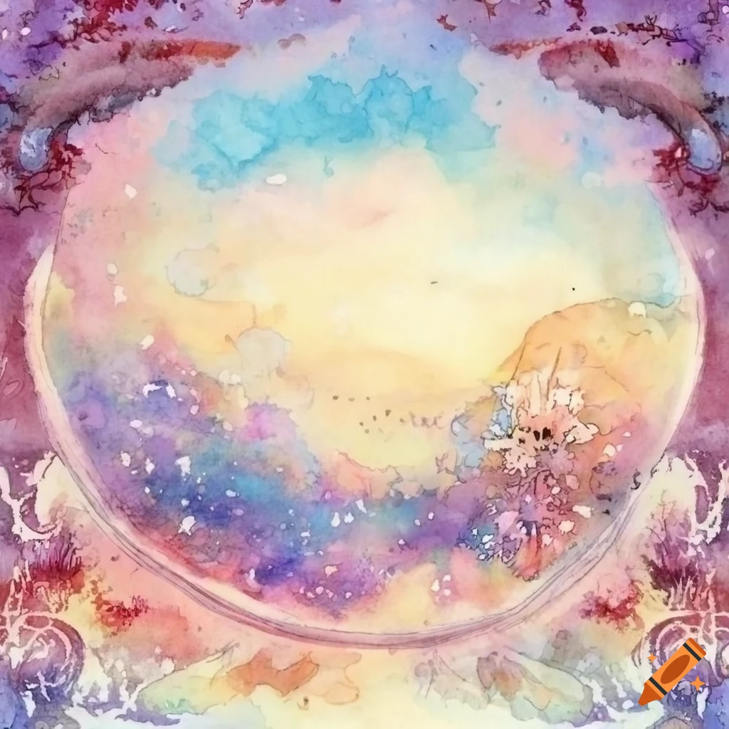 Eldritch and mystical landscape with a capricorn in the foreground on Craiyon