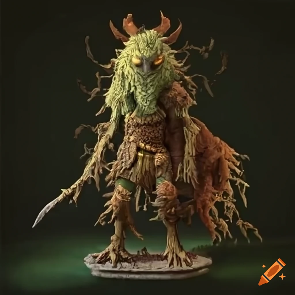 Pathfinder bush leshy with shrub armor on Craiyon