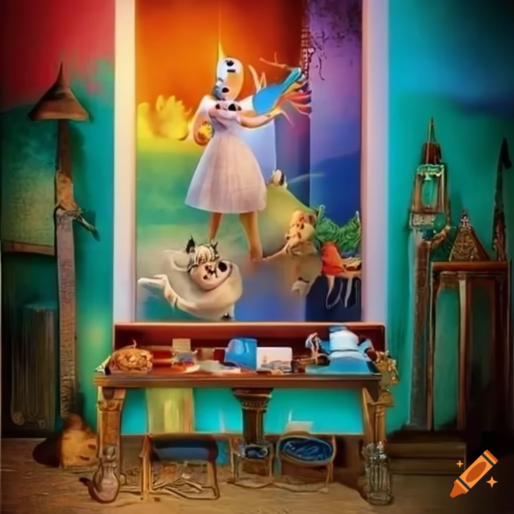 Colorful poster for Disney/Pixar remake of the Wizard of Oz on Craiyon