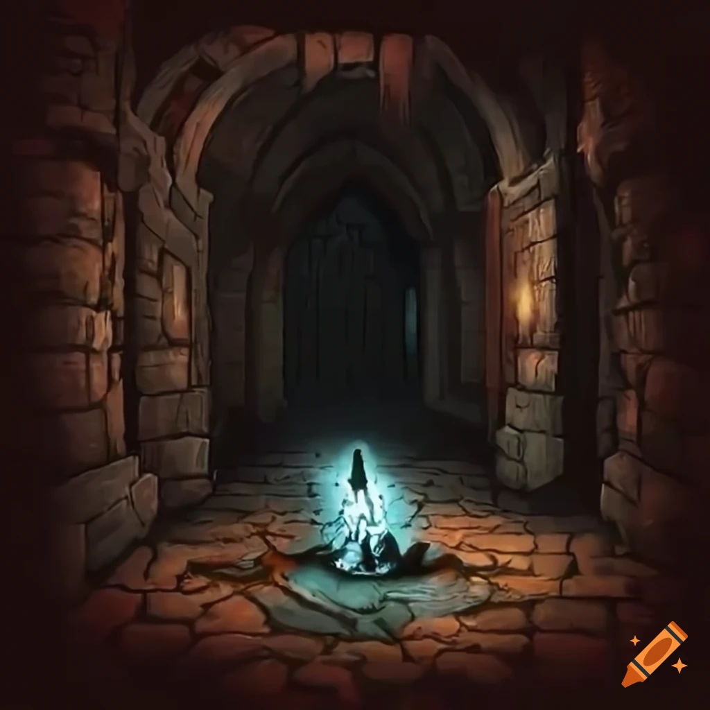 Game over screen with a dead wizard in a dungeon