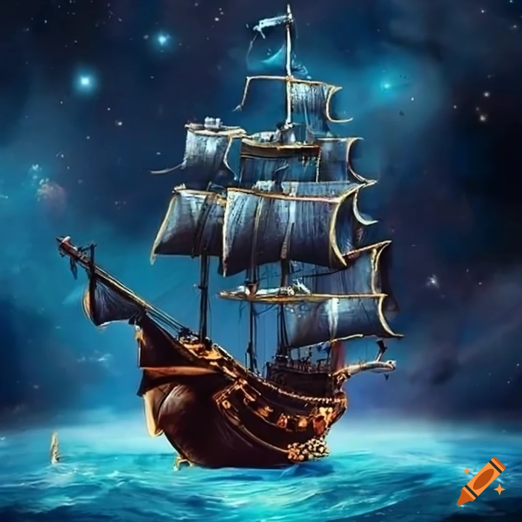 Pirate ship in space