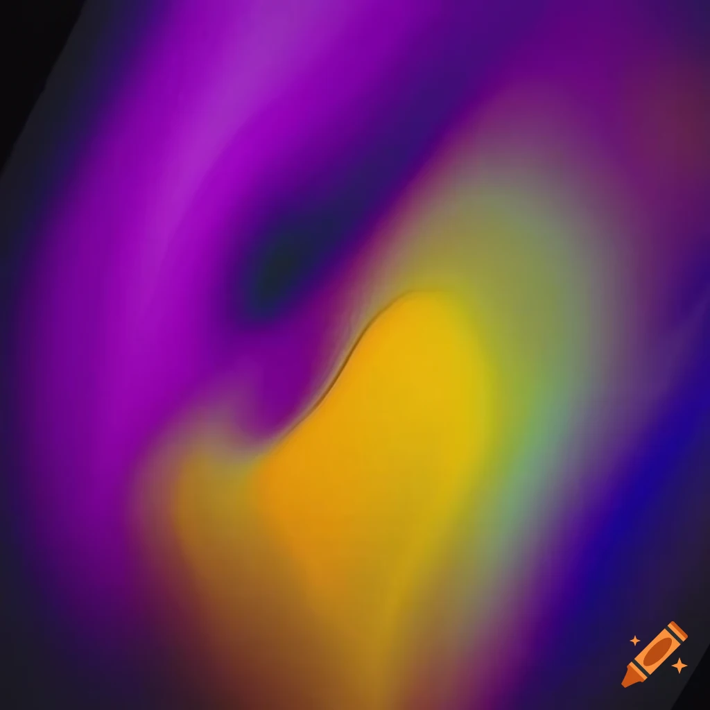 Purple and yellow art mix