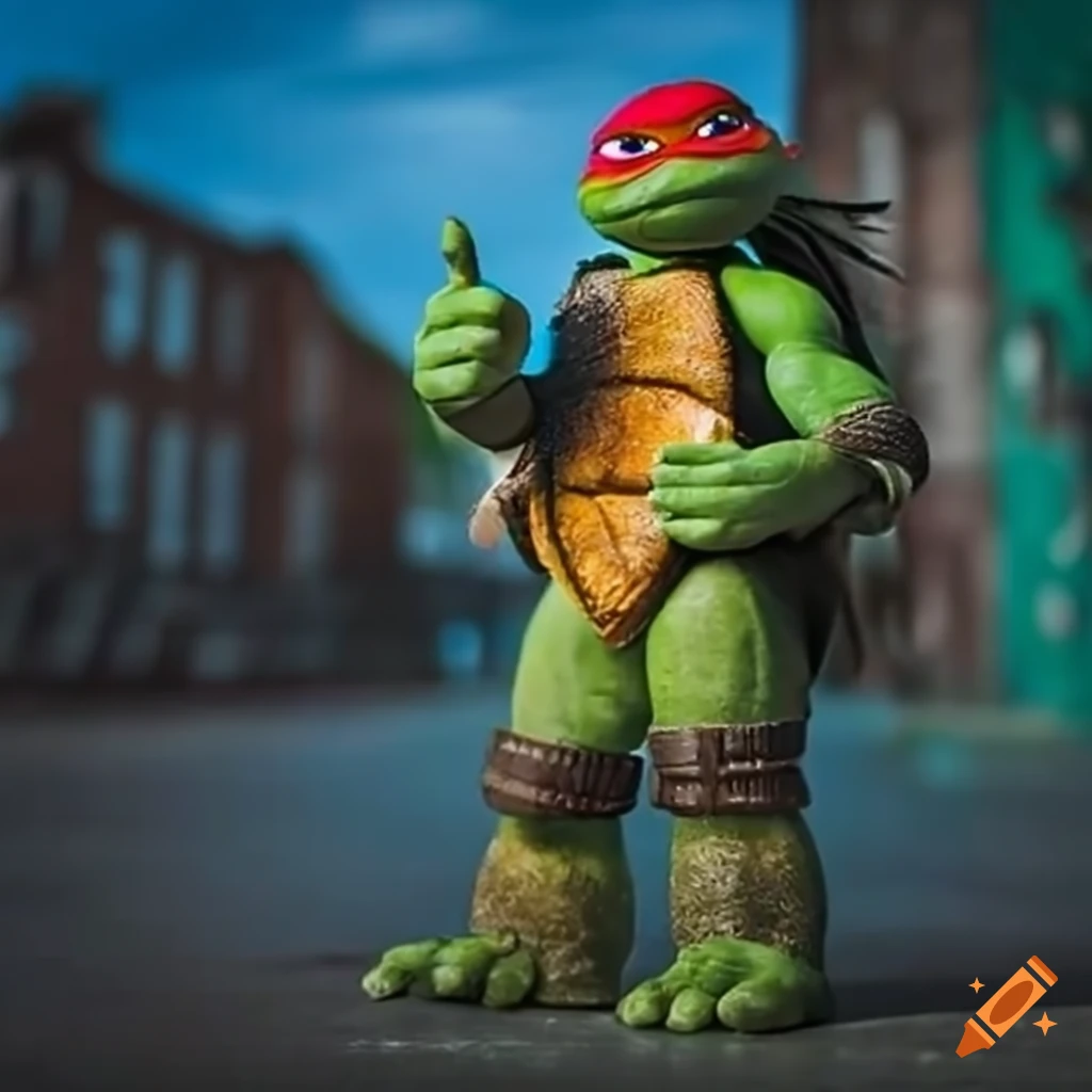 Ninja turtle giving a thumbs up on Craiyon