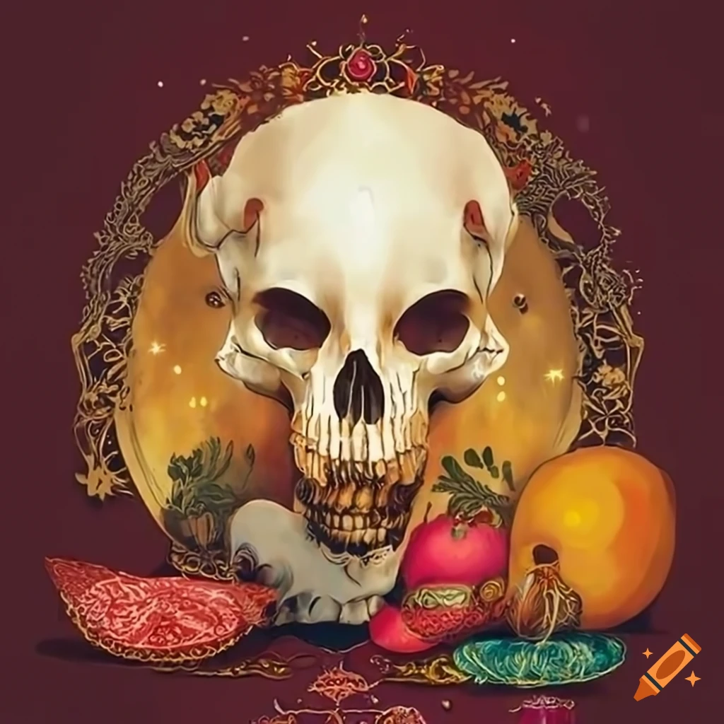 Cat skull in yalda night persian ceremony on Craiyon