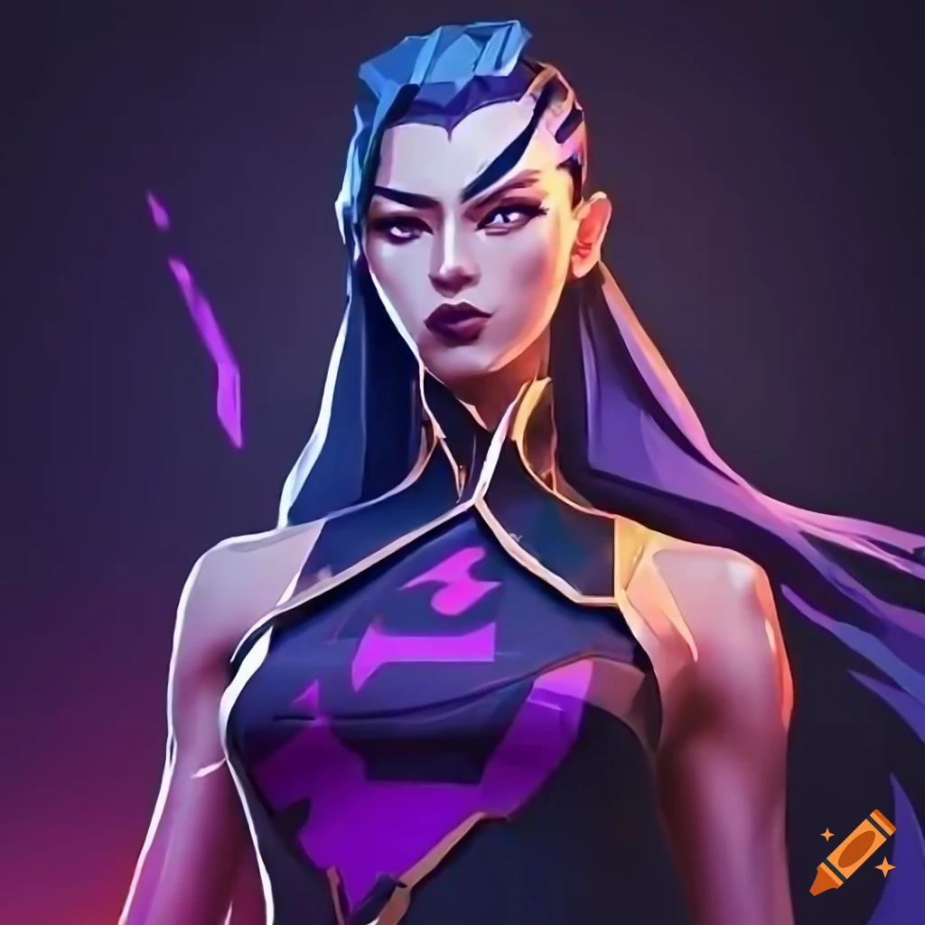 Valorant character Reyna on Craiyon