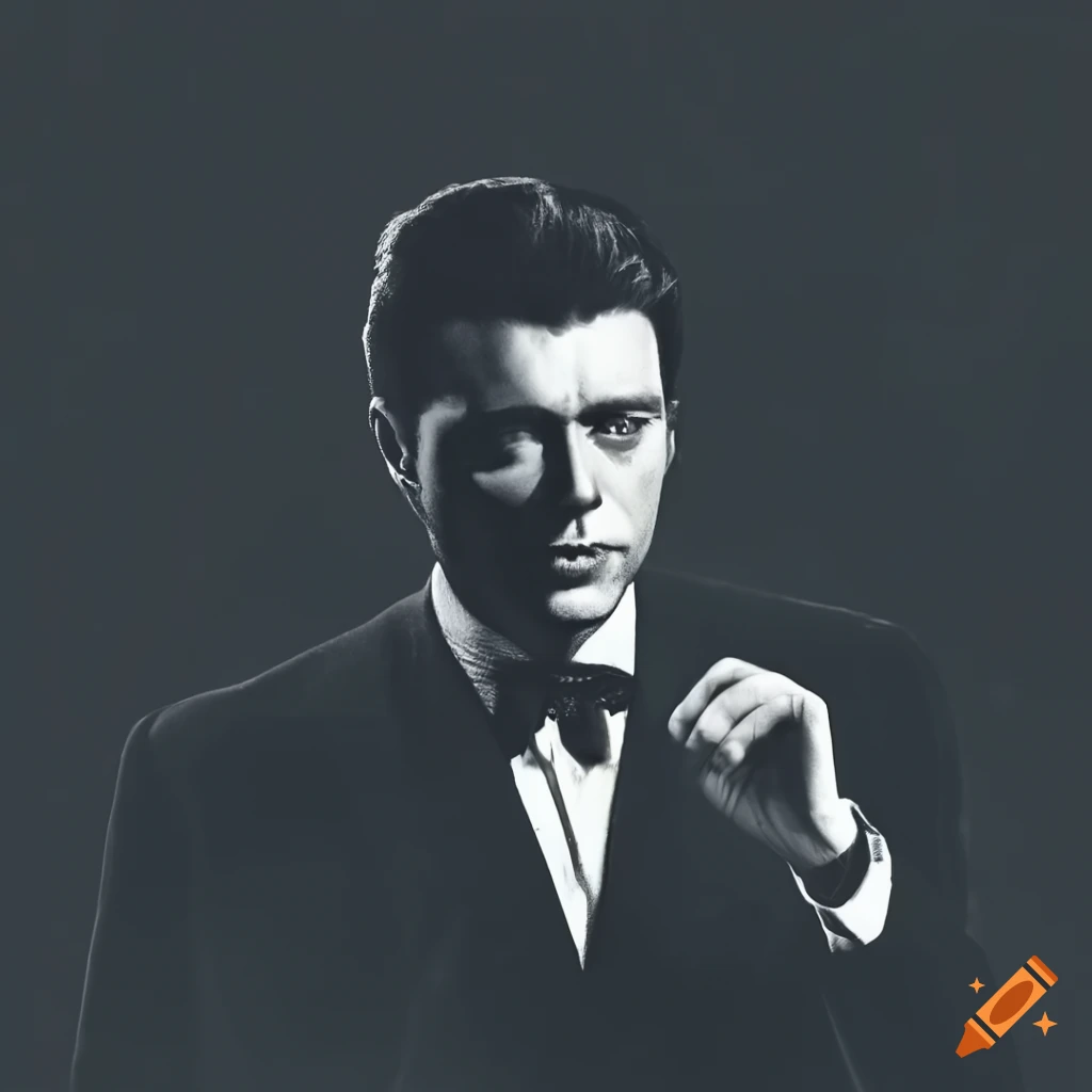 Monochrome movie poster of Richard Burton portraying a menacing ...