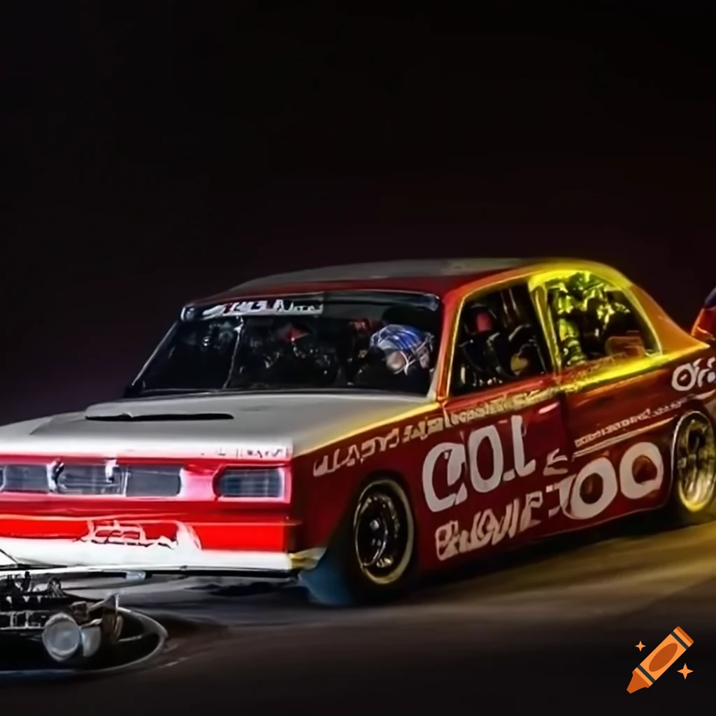 Uk stock car hot rod racing number 11