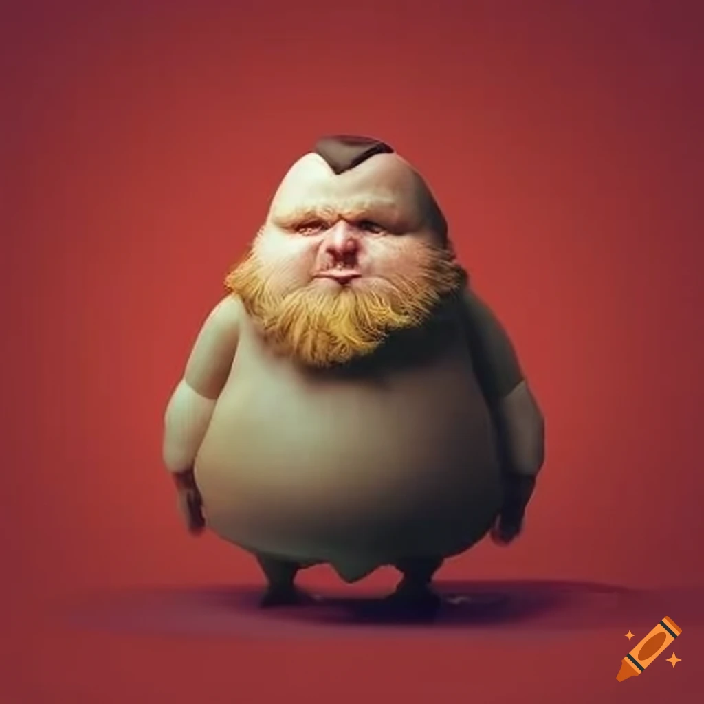 Chubby wizard with a magical aura on Craiyon