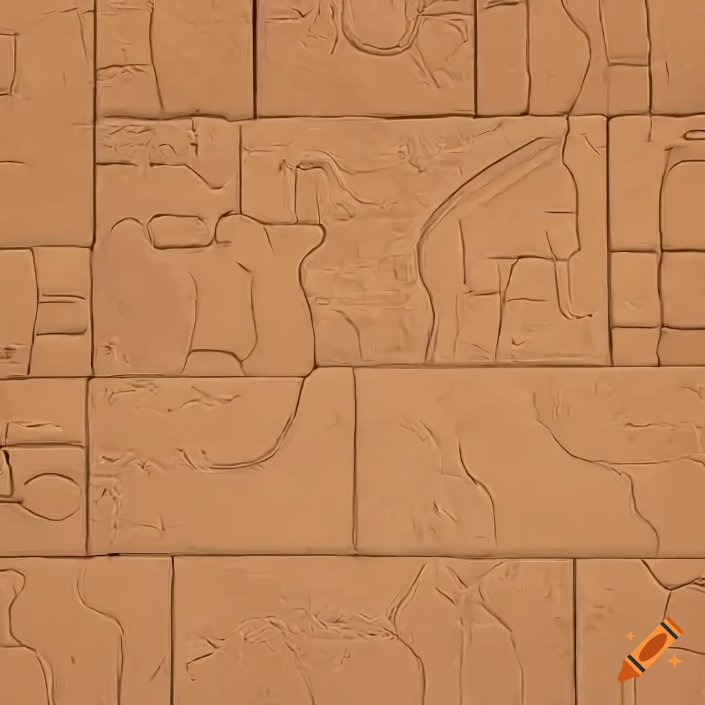 High resolution egyptian temple floor stone texture on Craiyon