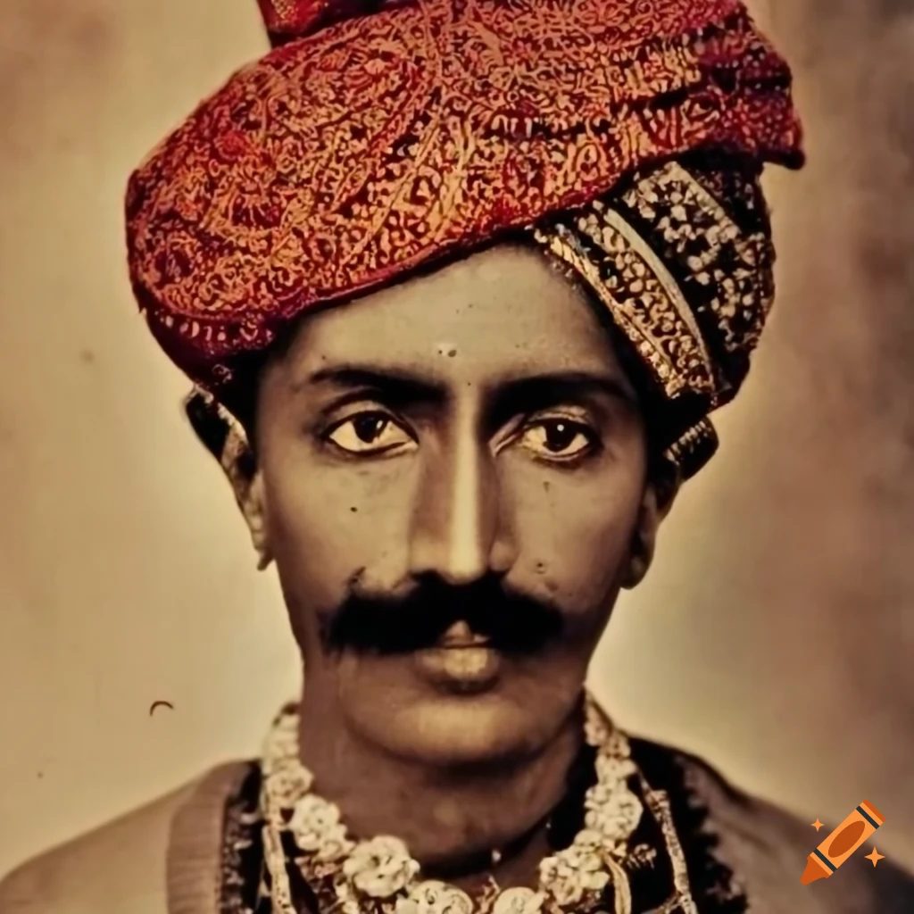 Portrait of a 19th century sindhi king on Craiyon