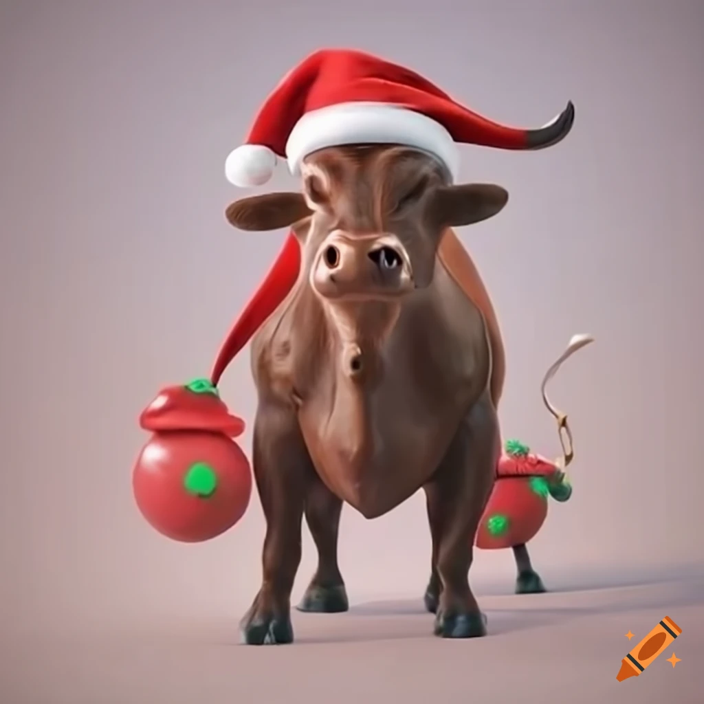 Christmas bull