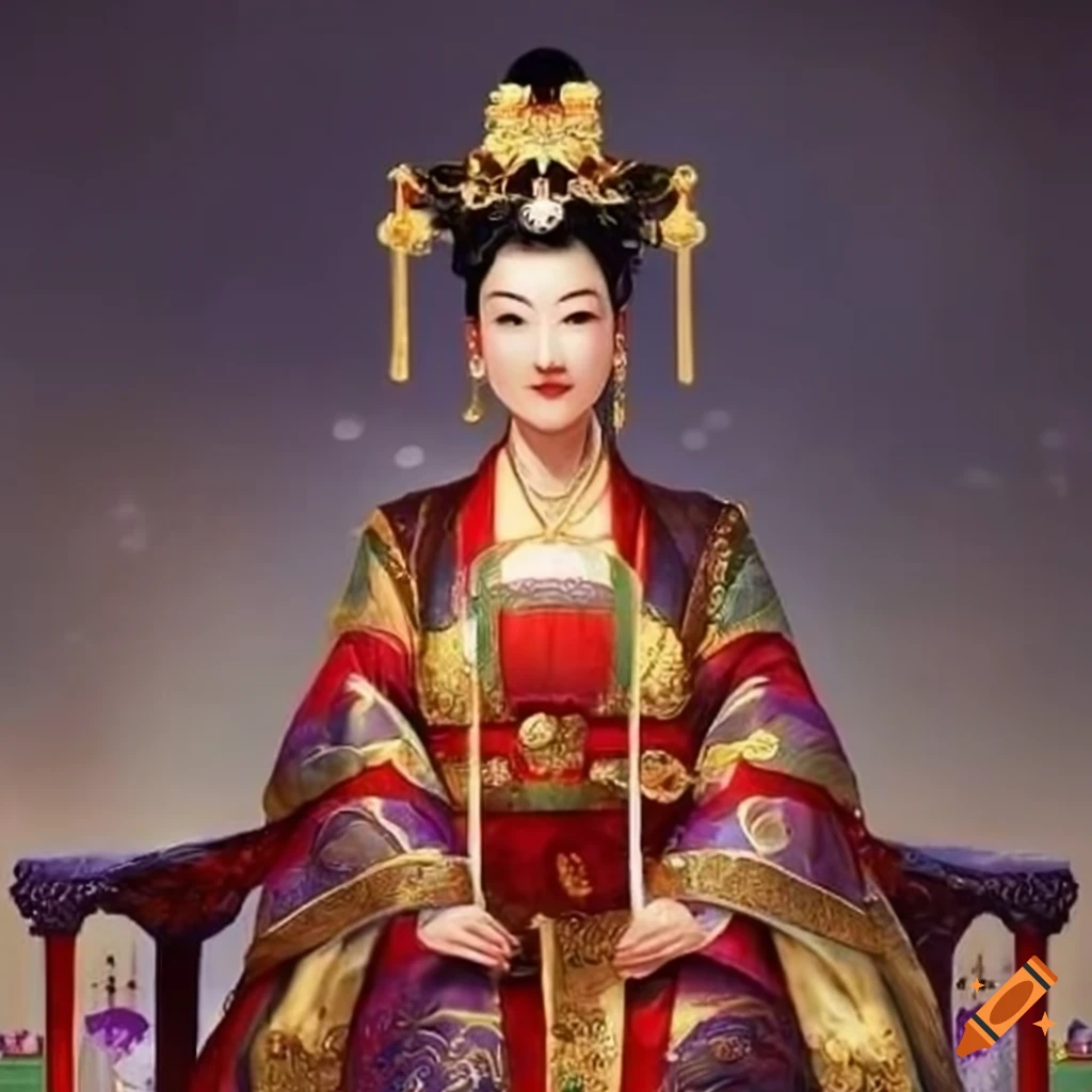 Portrait of empress wu in the tang dynasty