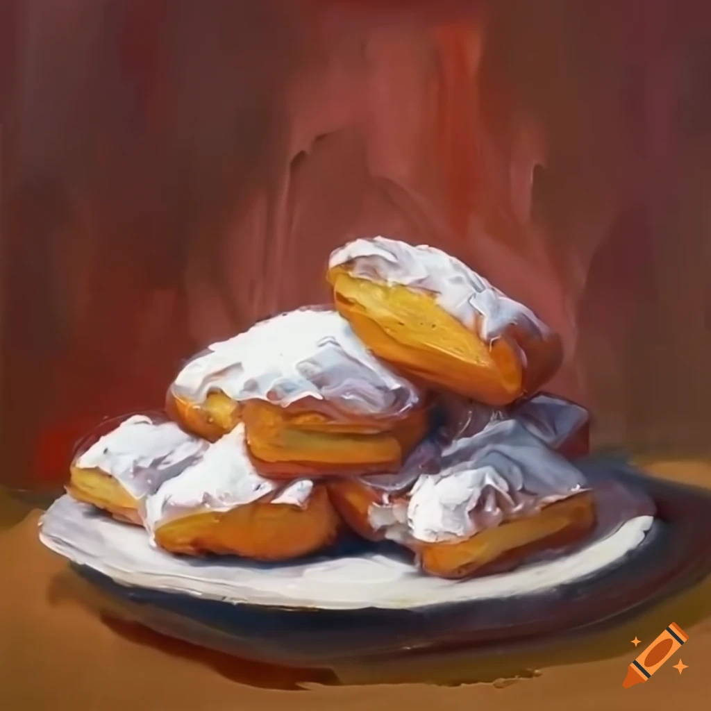 One beignets on Craiyon