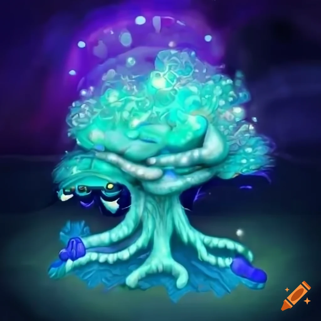 Ethereal tree from my singing monsters on Craiyon