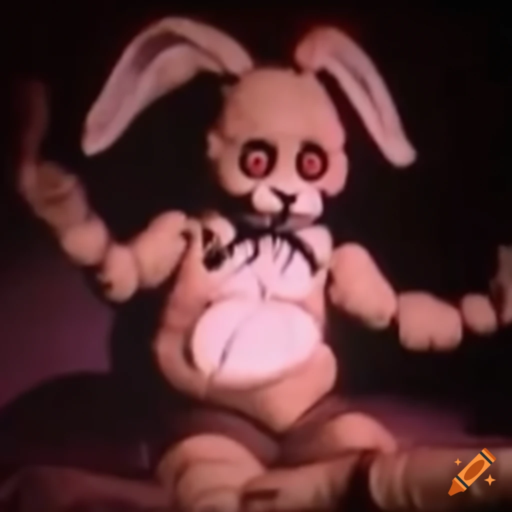 Creepy VHS footage of old animatronic show with female rabbit singer on ...
