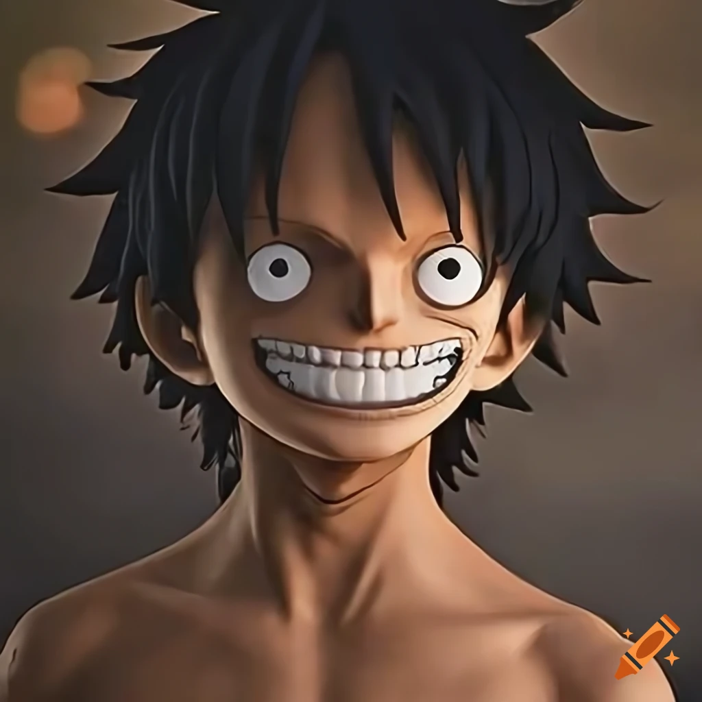 Monkey d. luffy depicted as a real person on Craiyon