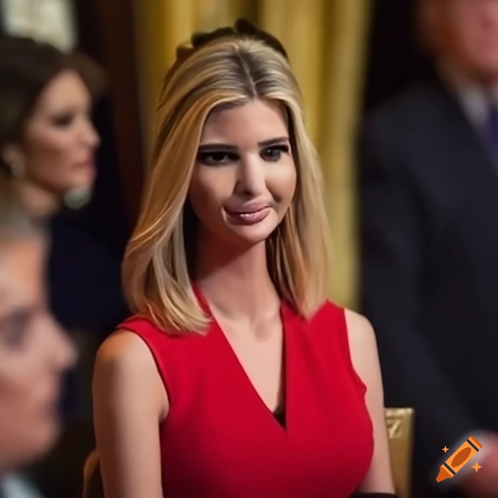Ivanka trump and donald trump at christmas party in the white house