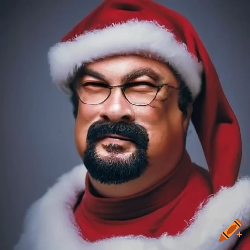 Steven seagal in santa costume