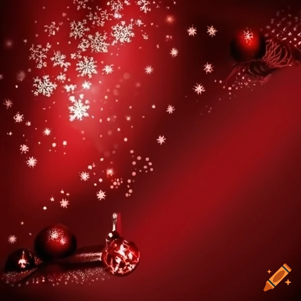 Red christmas background poster