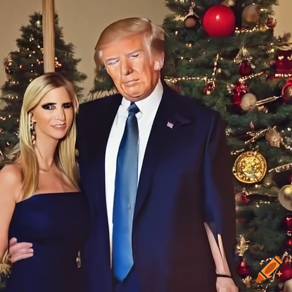 Ivanka trump and donald trump at christmas party in the white house on ...