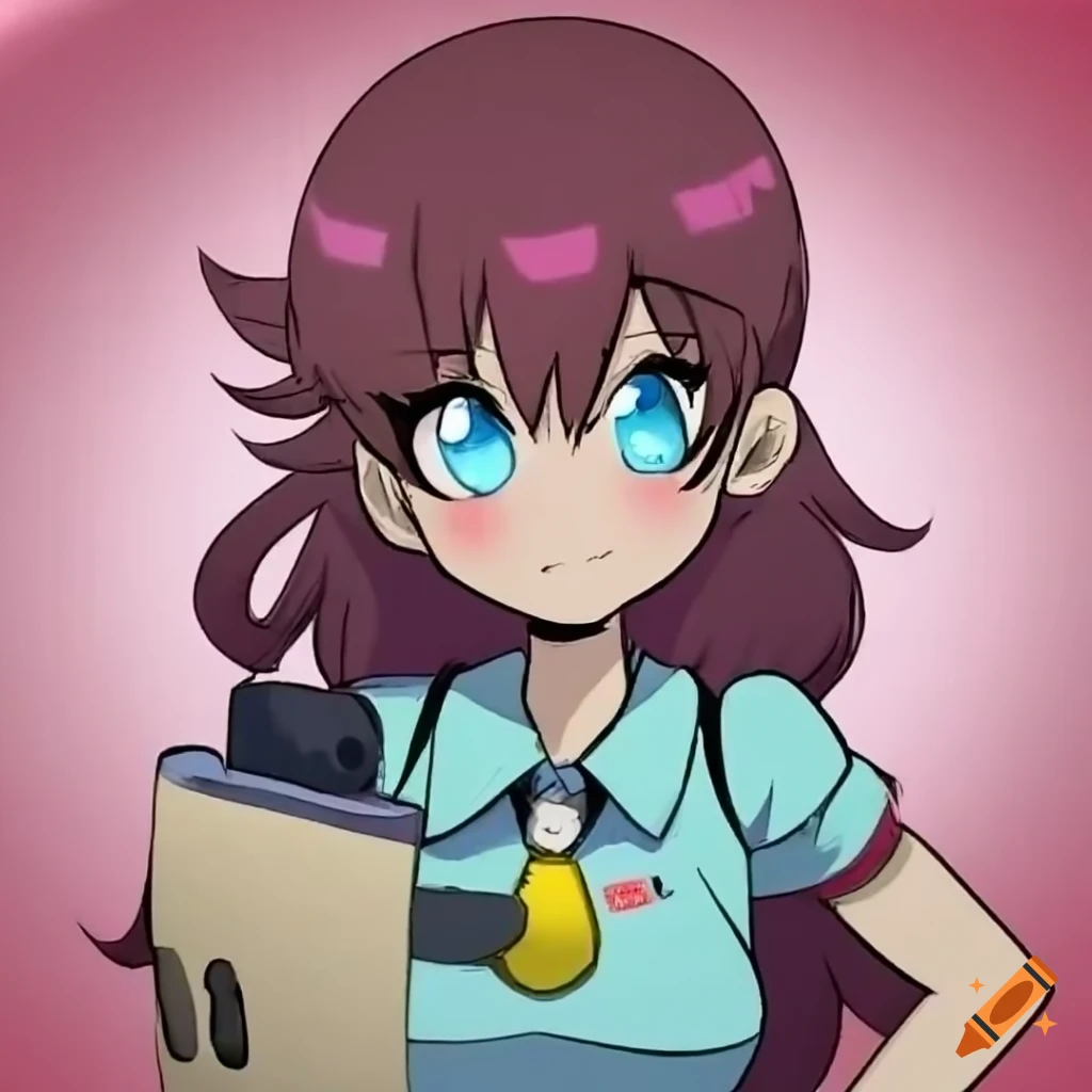 Waifu oc from pocket card jockey video game by game freak