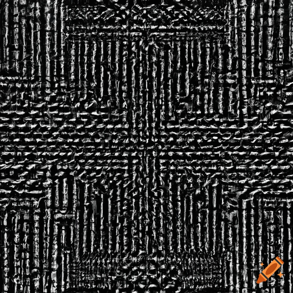 Abstract interlacing lines on black void background