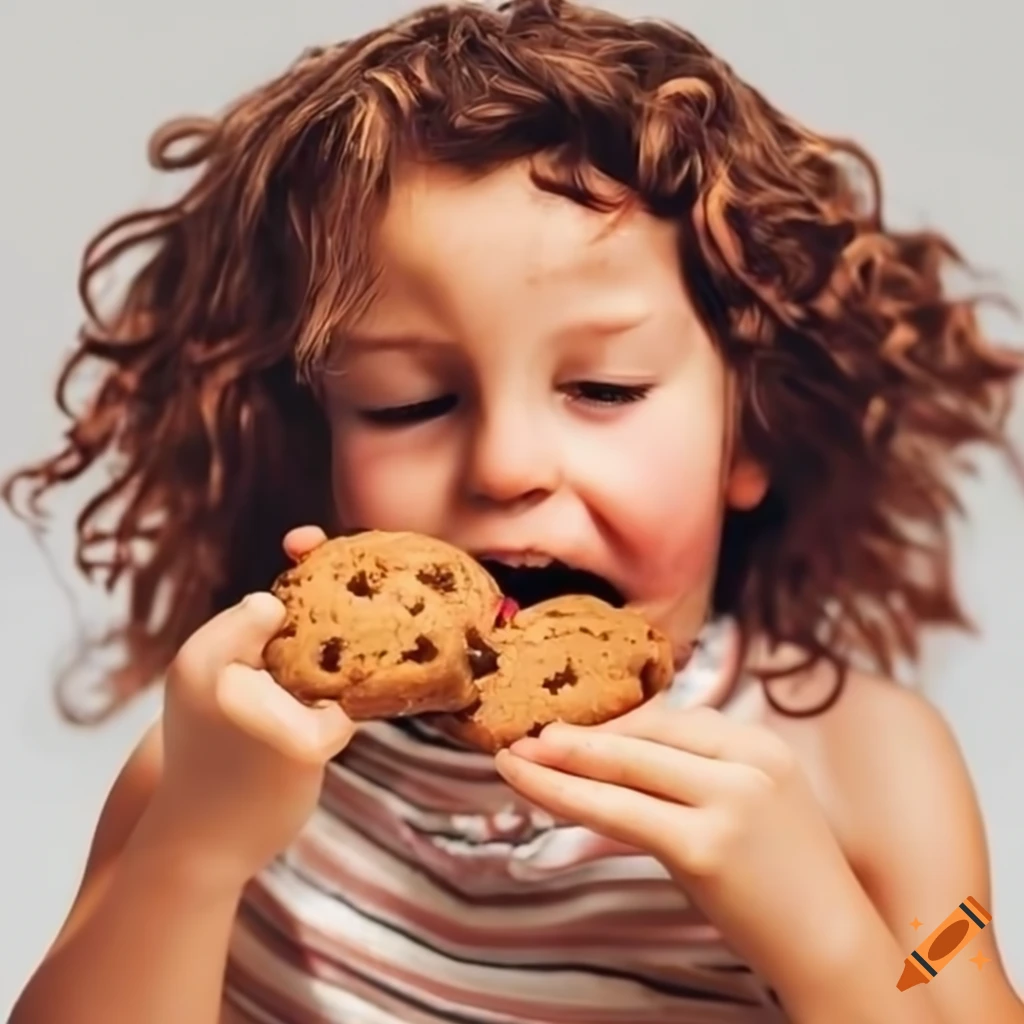 Child enjoying a cookie