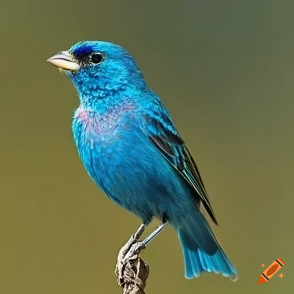 Indigo bunting bird on Craiyon