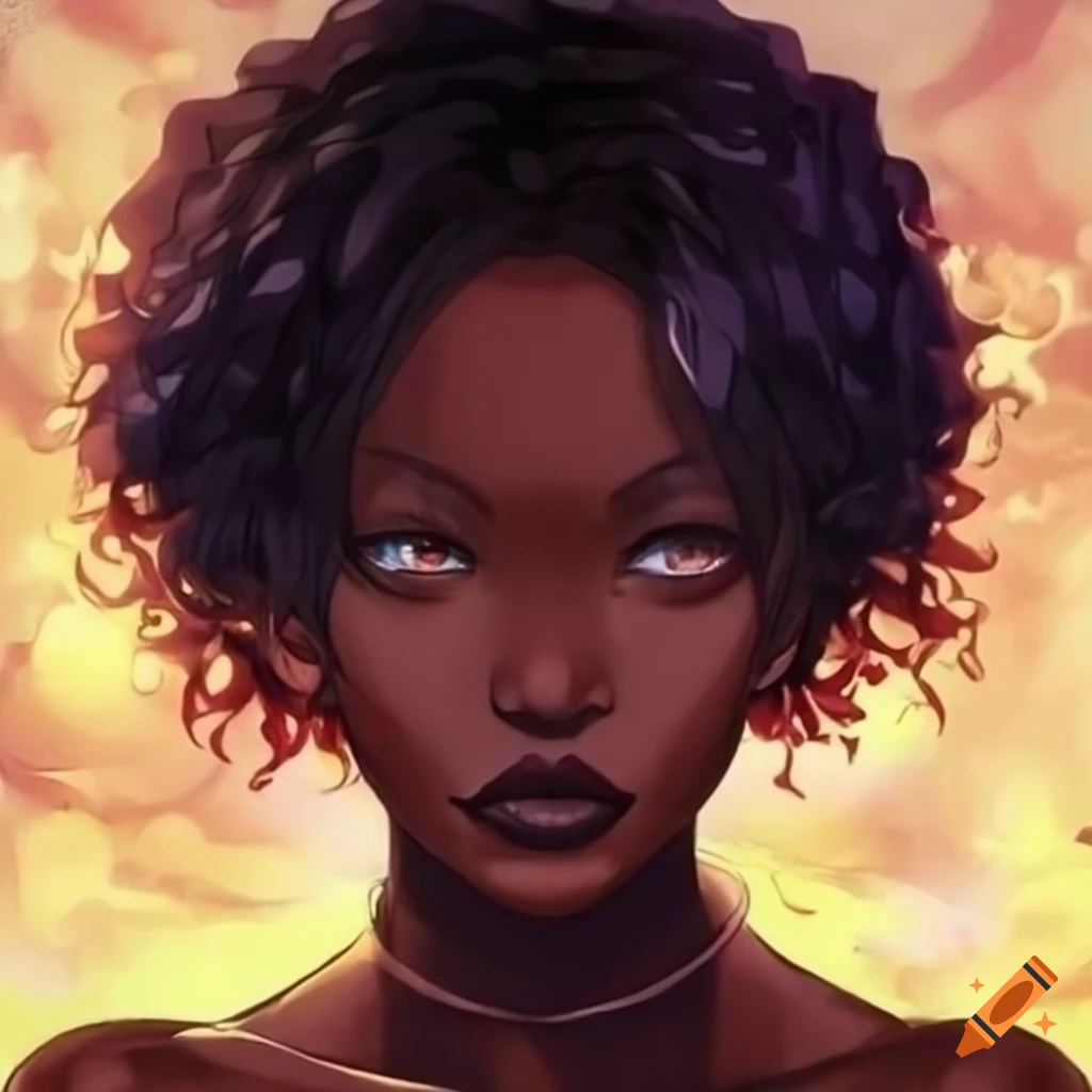 Portrait Of A Dark Skinned Woman On Craiyon